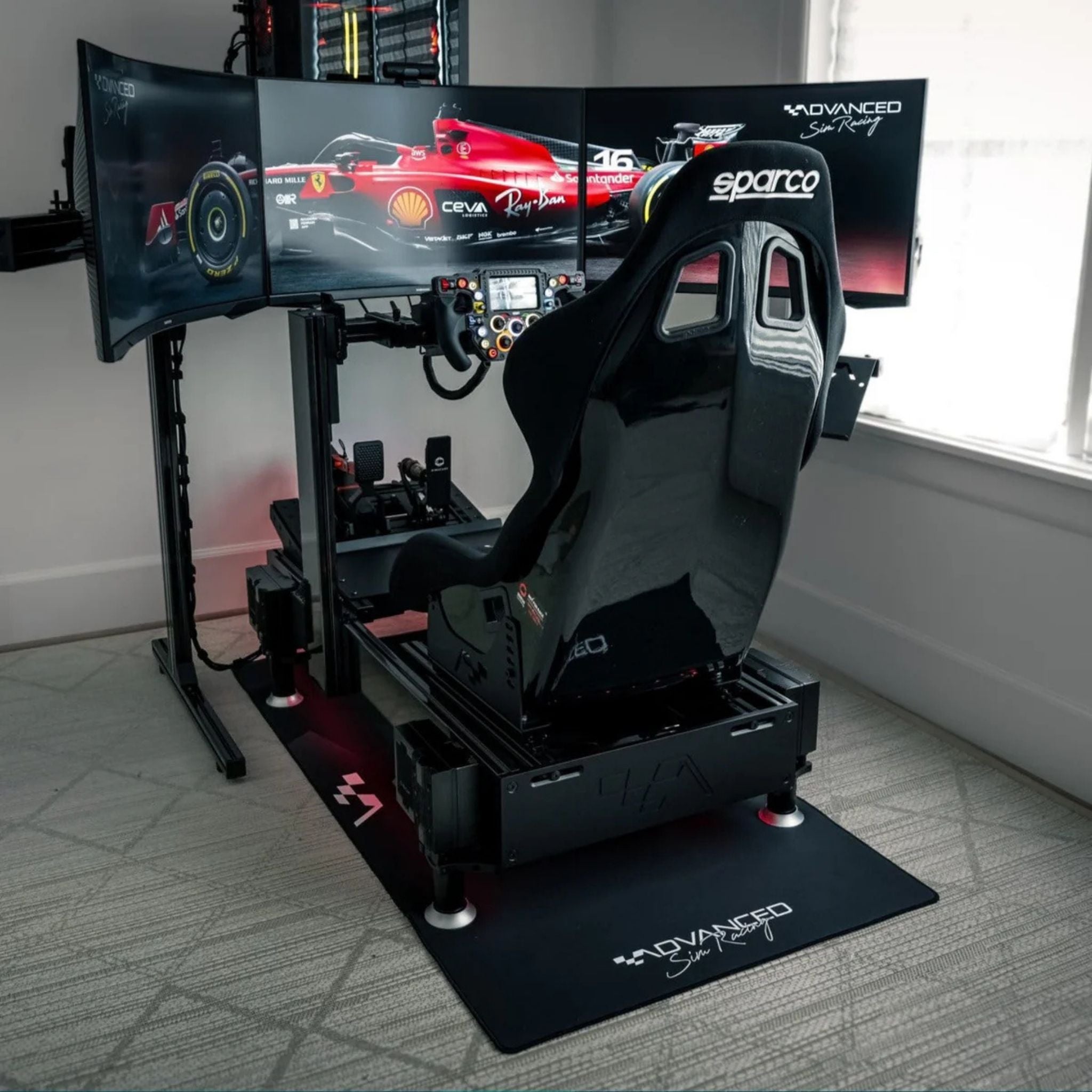 Advanced Floor Mat – Anti-Slip Sim Racing Mat – TruSimPlay